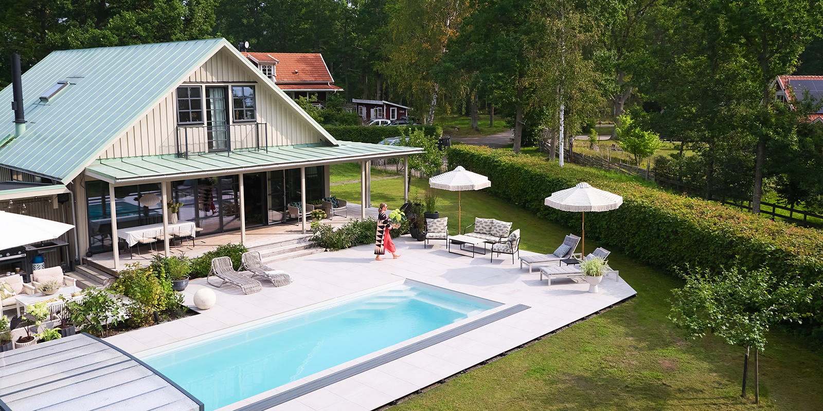 Family swimming pool in Sweden - RAKO